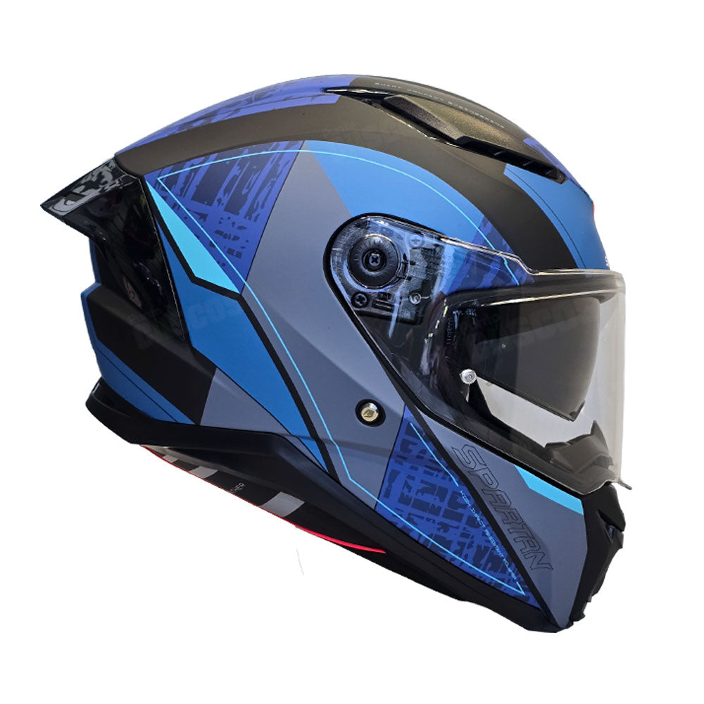 Casco integral Spartan Panther SV Detroit Azul – PuntoCascos®